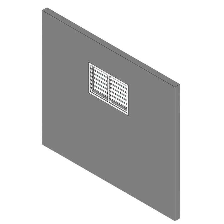 Double Panel Window with Fix Louvres – Starke Lab Store