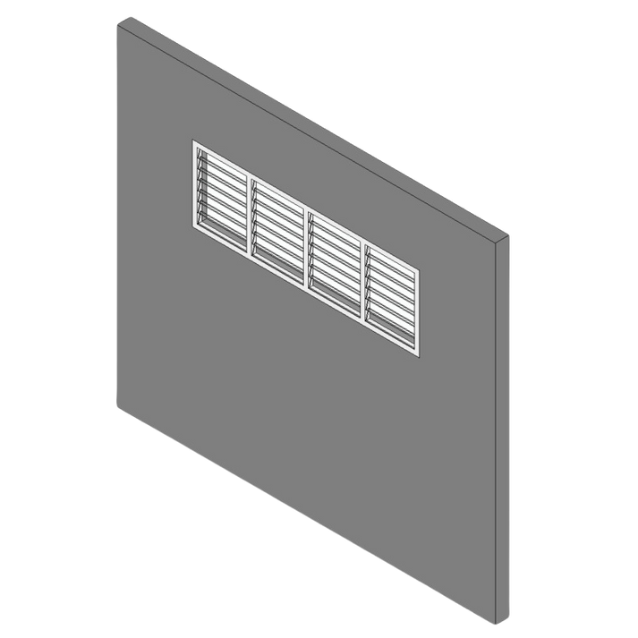 4-Panel Window with Fix Louvres – Starke Lab Store